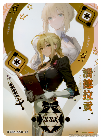 Flower Girl HYSN-SSR-43 Artoria Pendragon Fate Series Waifu Card ...