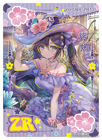 Flower Girl 2 HYSN II-ZR13 Mona Genshin Impact Card - Waifu 360